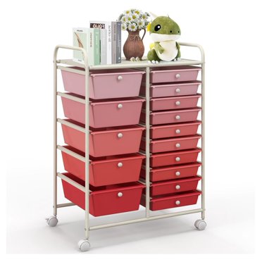 Sauder Storage Sewing and Craft Cart, Vintage Oak Finish - Walmart.com