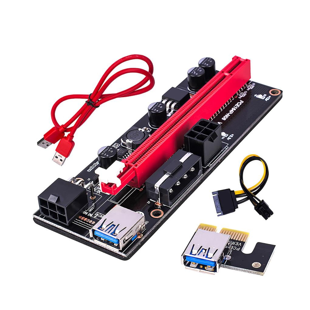 Usb 3.0 Pci-E Riser 1X 4X 8X 16X Extender Riser Adaptador Tarjeta Sata ...