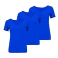 2026 Summer Gym Workout Cute Top Womens Basic V Neck Solid Color Short ...