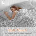 Black Striped Bedding Duvet Cover Set Full Size 4 Pieces, White ...