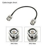 Uxcell BNC Male to Male Coaxial Jumper Cable 50 ohm 6-inch RG174 - Walmart.com