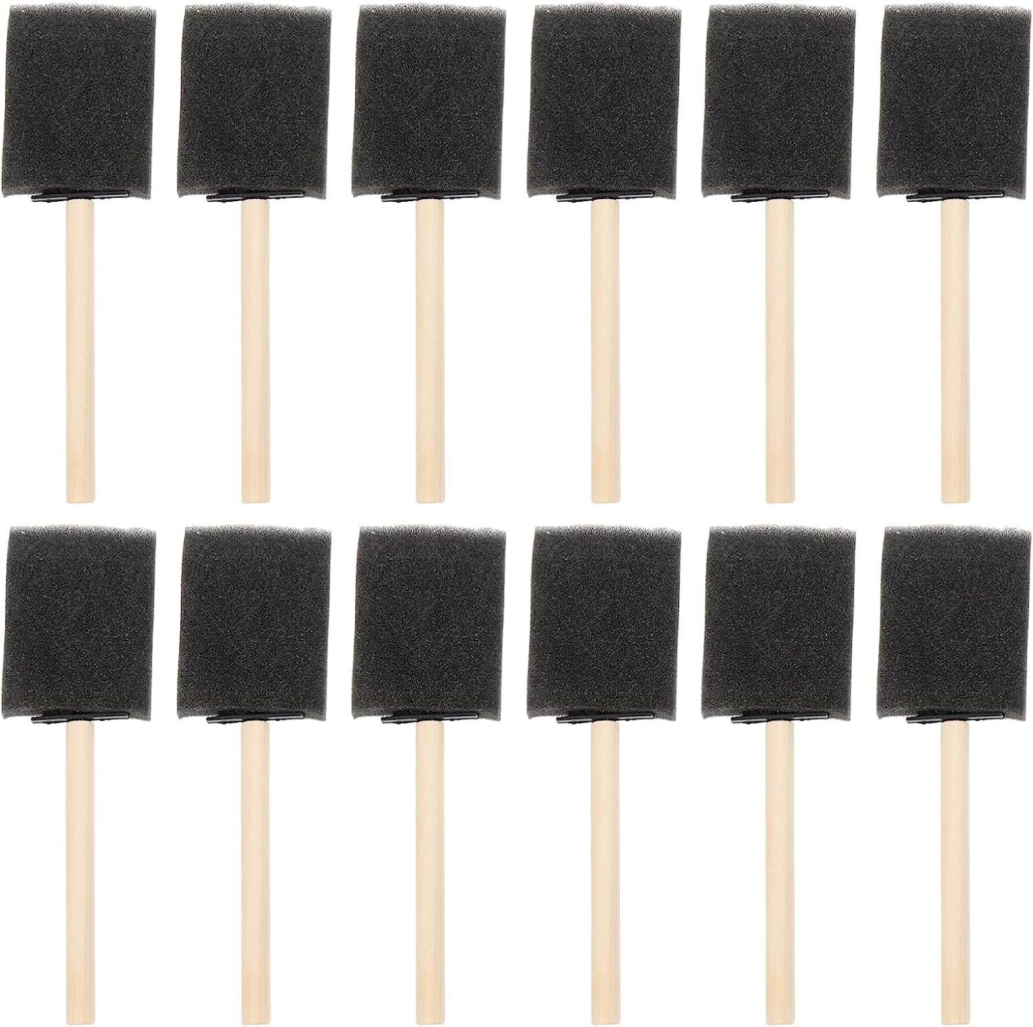 Kids Canvas Painting Set Paint Sponge 20pcs Foam Paint Brushes Sponge ...