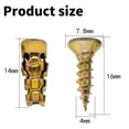6×14mm Cabinet Hinge Screw Hole Repair Kit, 50/100/200/300set Short ...