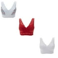 Rhonda Shear Pin Up Lace Overlay Bra 3-pack_567051_Floral_482 - Walmart.com