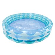 Funsicle Lagoon Blue Squiggle 3-Ring Inflatable Swimming Pool, Round ...