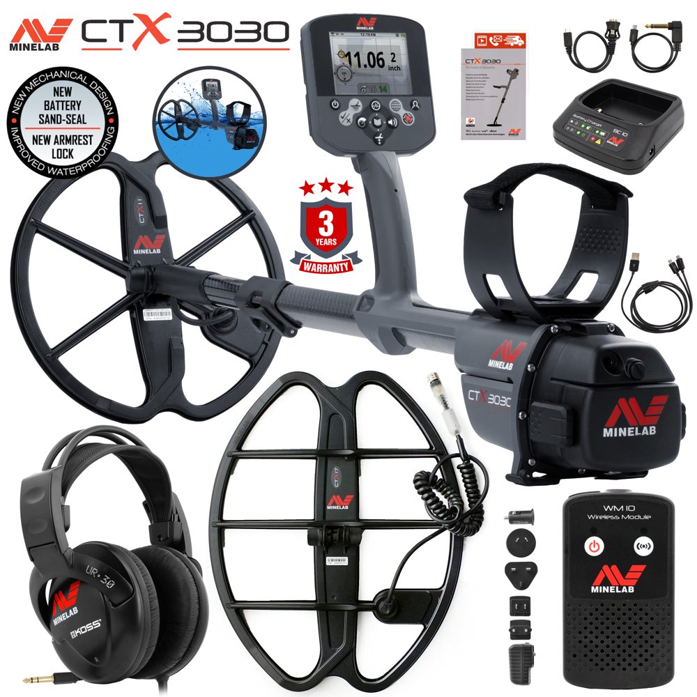 Minelab CTX 3030 Waterproof Metal Detector Special with 17" Smart Coil - Walmart.com - Walmart.com