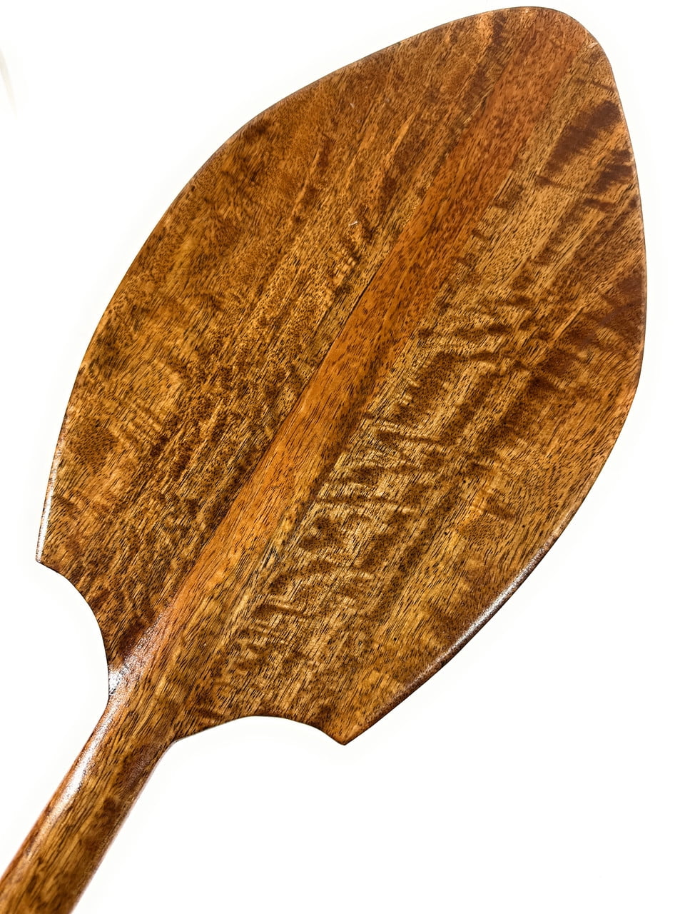 Blonde Tiger Curls Alii Koa Outrigger Paddle 50" T-Handle - Made In ...