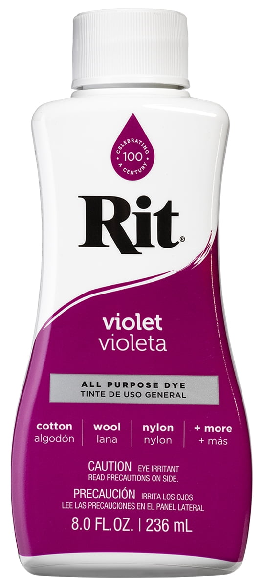 Rit All Purpose Liquid Dye, Violet, 8 fl oz - Walmart.com - Walmart.com