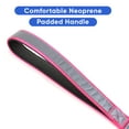 Pawtitas 6 FT Reflective Dog Leash Padded Handle - Pink Leash for ...