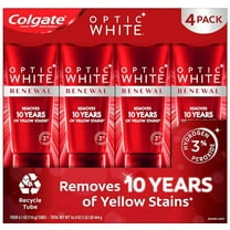 Colgate Optic White Renewal, Enamel Strength Whitening Toothpaste, 3 Oz ...