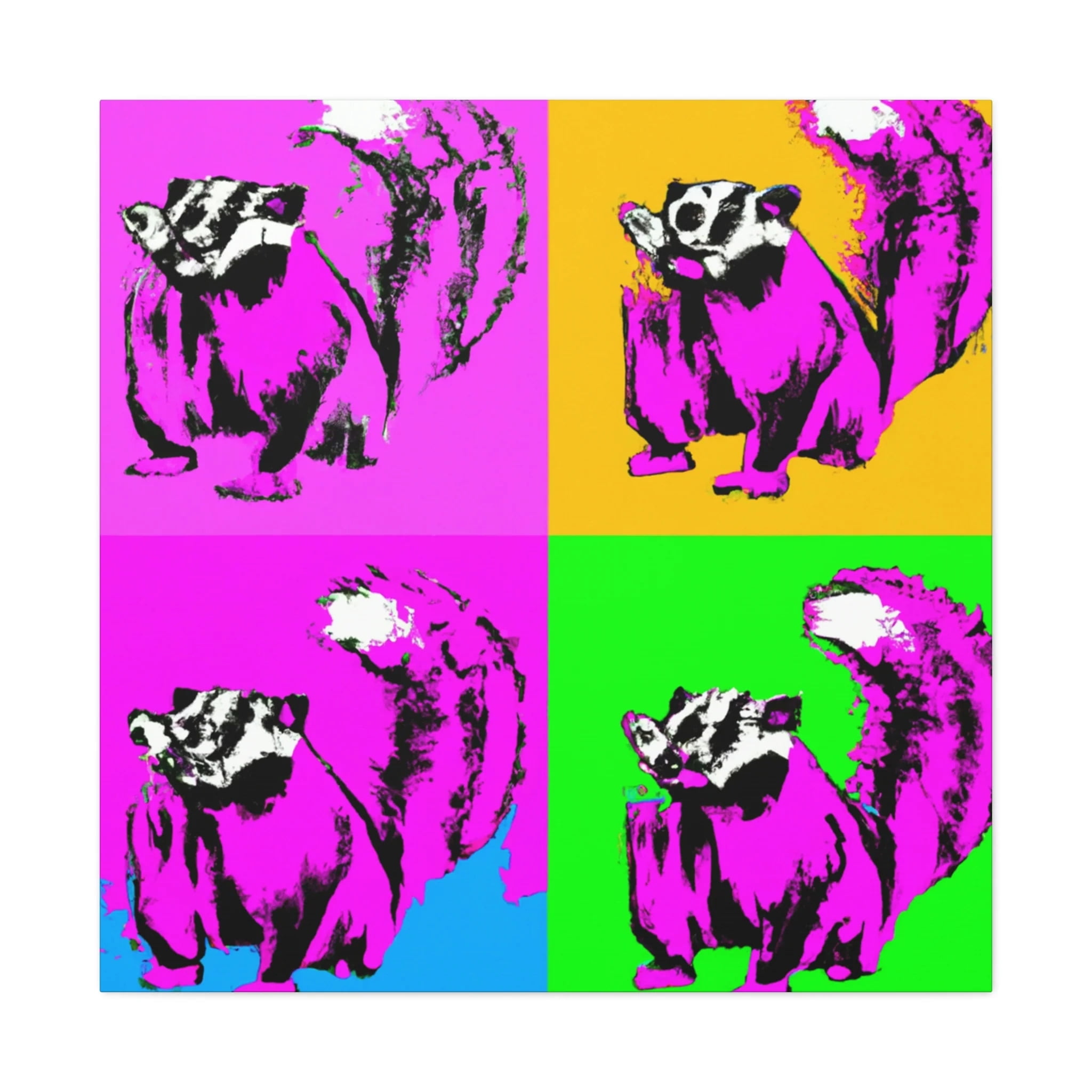 Skunks in Pop Art - Canvas - Walmart.com