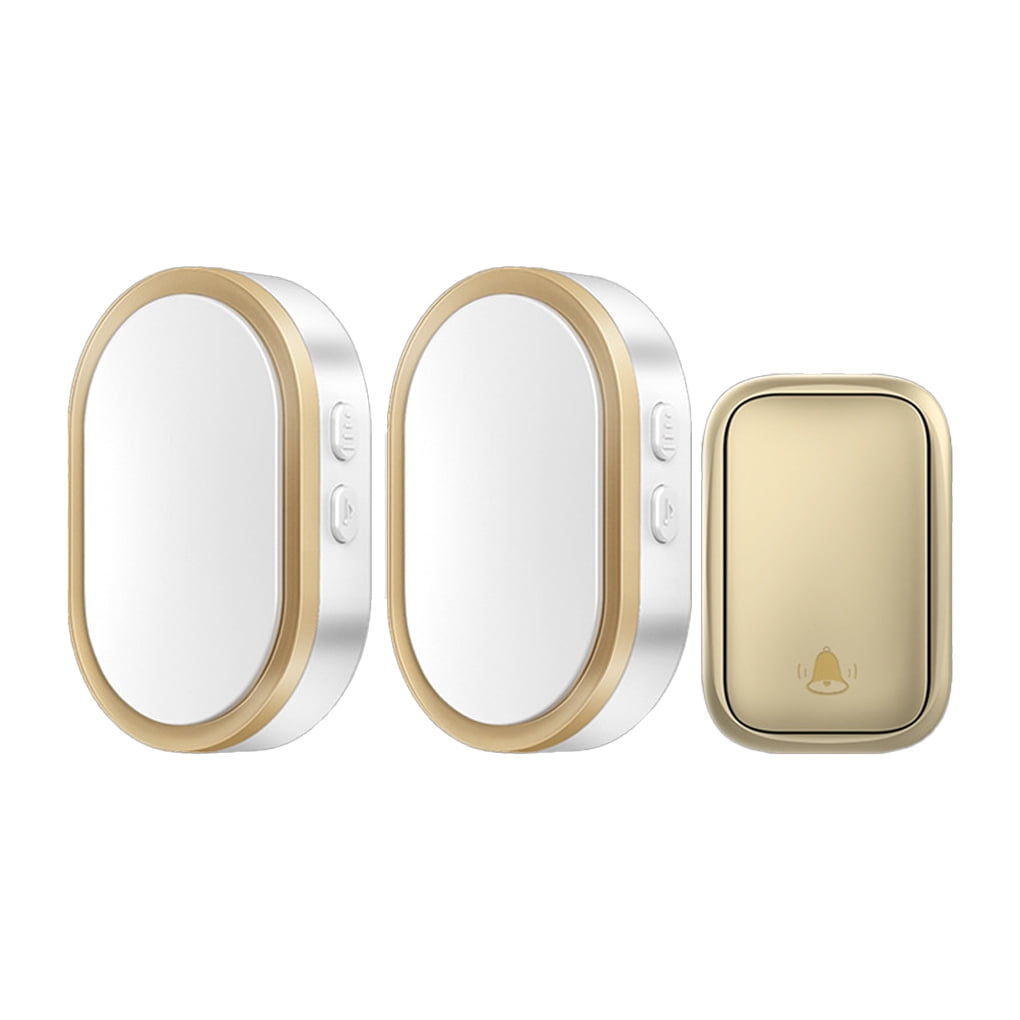 Tssuoun 3 Pieces Wireless Door Bell Volume Music Doorbell Office ...