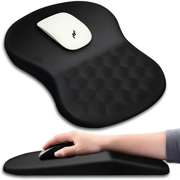 Ergonomic Mouse Pad with Wrist Rest, Soft Mousepad Massage Design ...