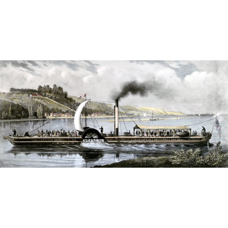 Robert Fulton'S Clermont. /Nrobert Fulton'S Steamboat, 'Clermont,' On ...