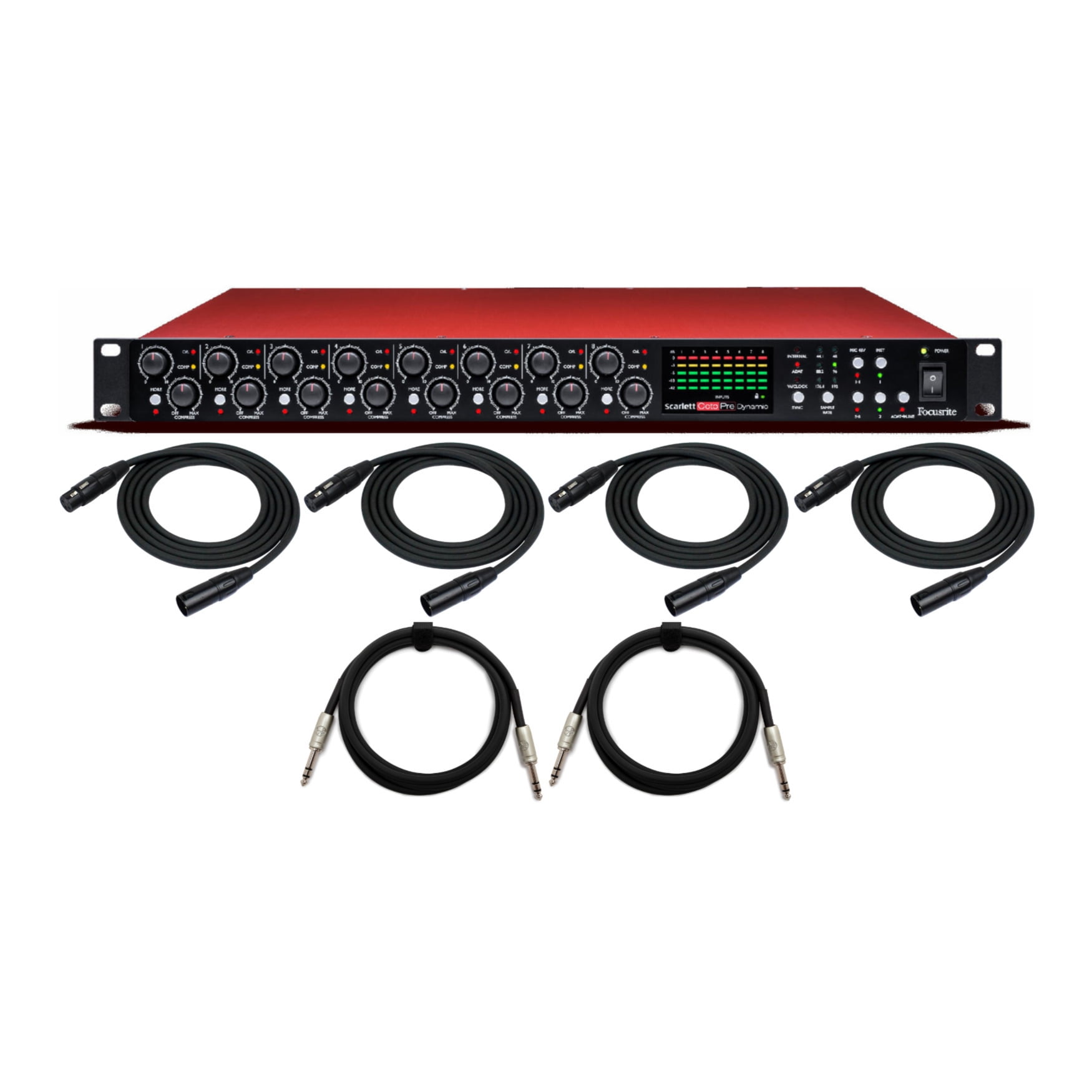 Focusrite Scarlett OctoPre Dynamic 8-Channel Mic Preamp with XLR and ...
