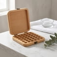 Lazsy 36 hole Essential Oil Box Hinged Lid Storage Box Latch Closure ...