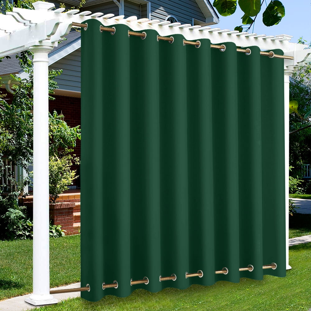 TOPCHANCES Extra Wide Outdoor Blackout Curtains W100'' x L84'' for ...