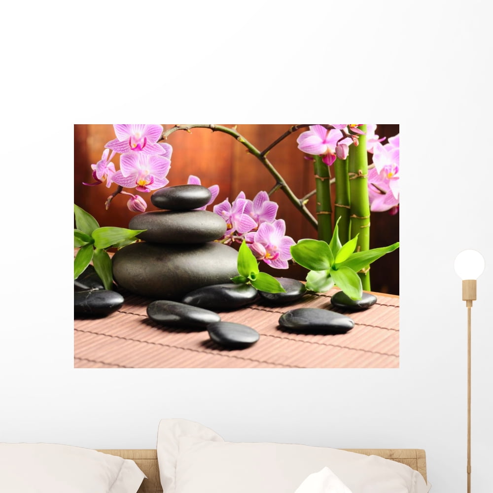 Spa Concept Wall Decal by Wallmonkeys Peel and Stick Graphic (24 in W x ...