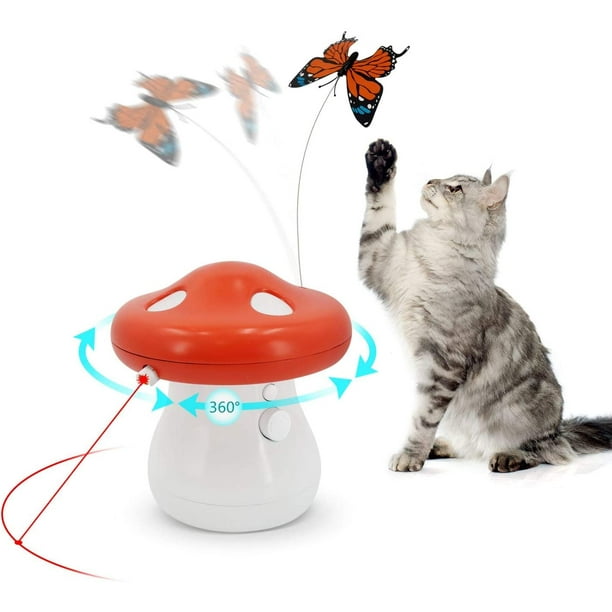 Interactive Laser Cat Toy, 360 Degree Automatic Rotating Laser and ...