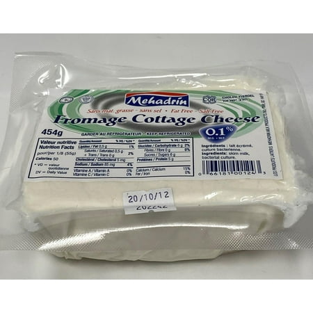 Mehadrin Paper Cheese (Bakers), Cottage Cheese 0.1% - Walmart.ca