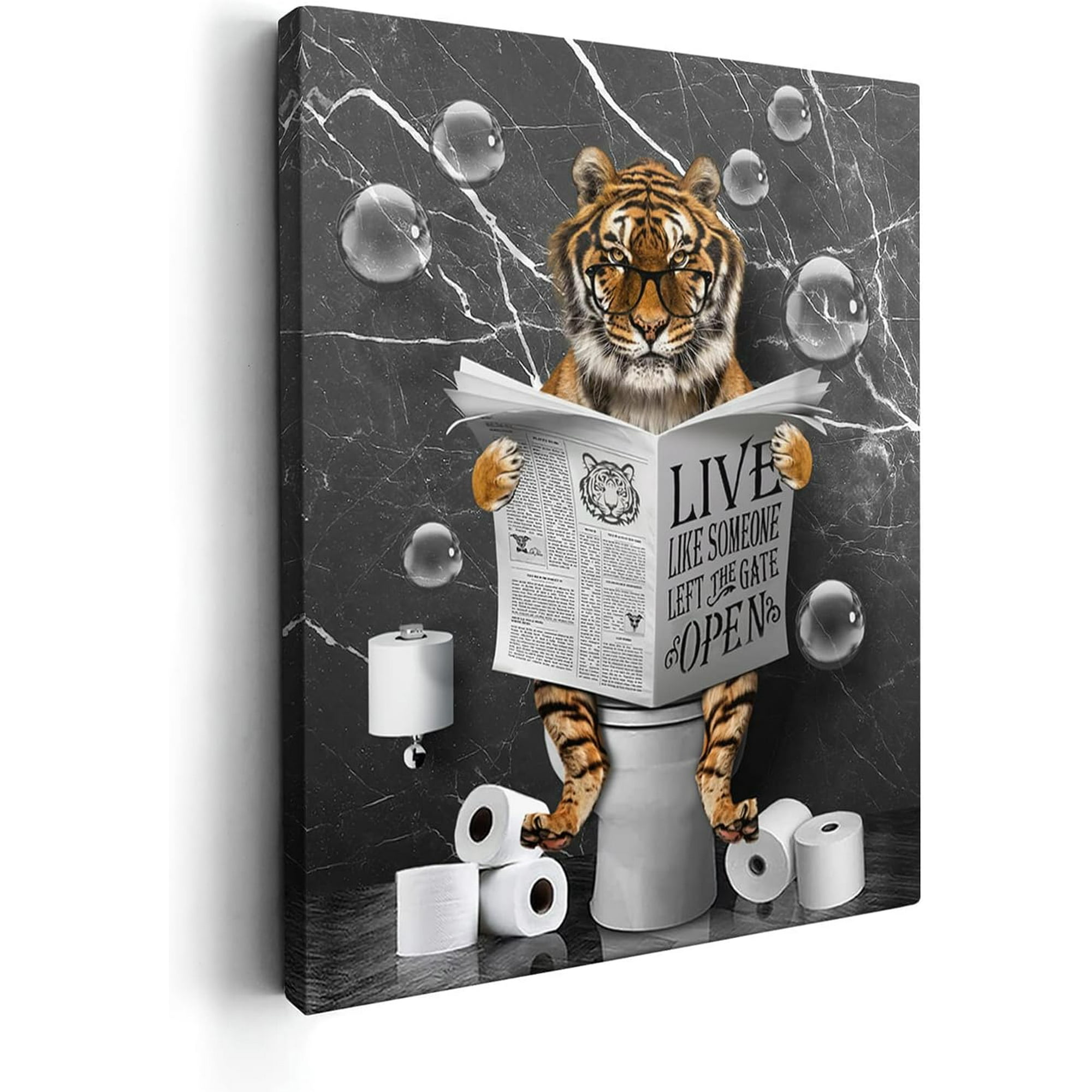 Click here for Pphaosho Tiger Funny Tiger Black White Tiger Poste... prices