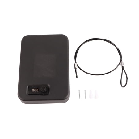 Portable Car Safe Box Large Capacity Prevent Theft Jewelry Cash Lock ...