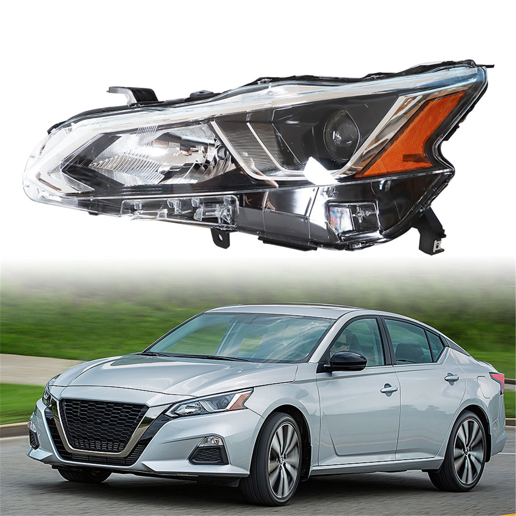 Driver Side Chrome Projector Headlight Assembly Replacement for 2019 ...