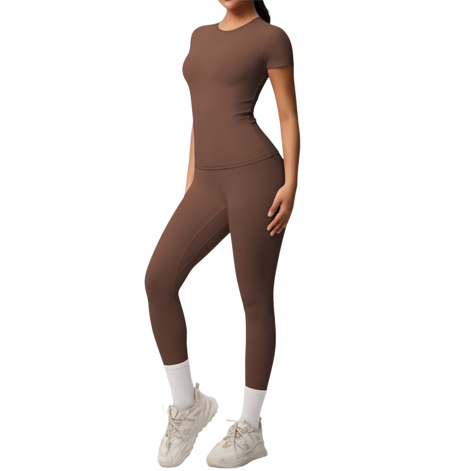 Click here for Gfsdoi Womens 2 Piece Yoga Sets Short Sleeve Gym T... prices