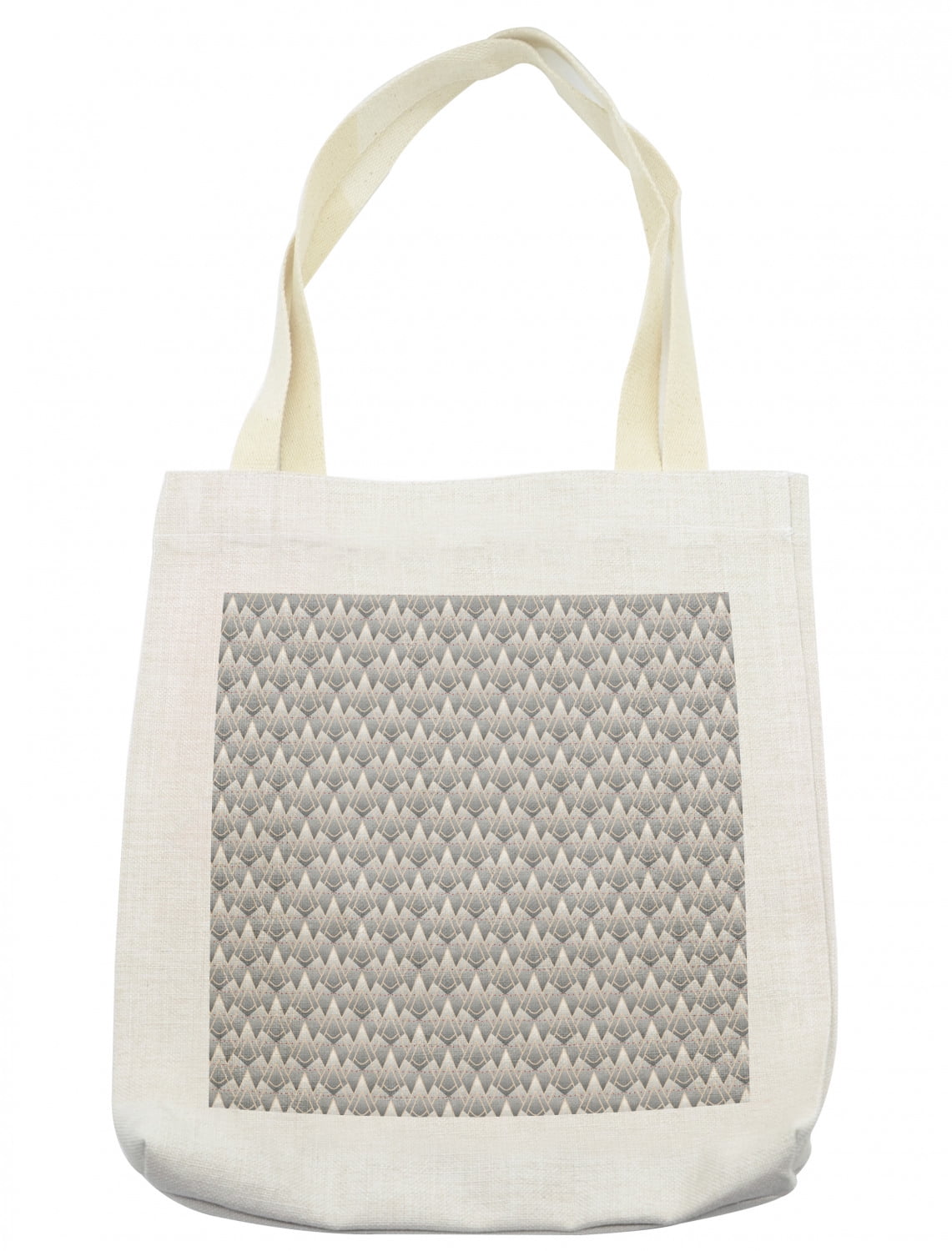 Geometric Tote Bag, Dot Dashed Horizontal Lines on Background Covered ...