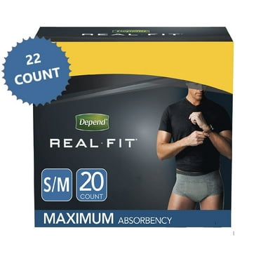 Depend Fresh Protection Adult Incontinence Underwear for Men, Maximum ...