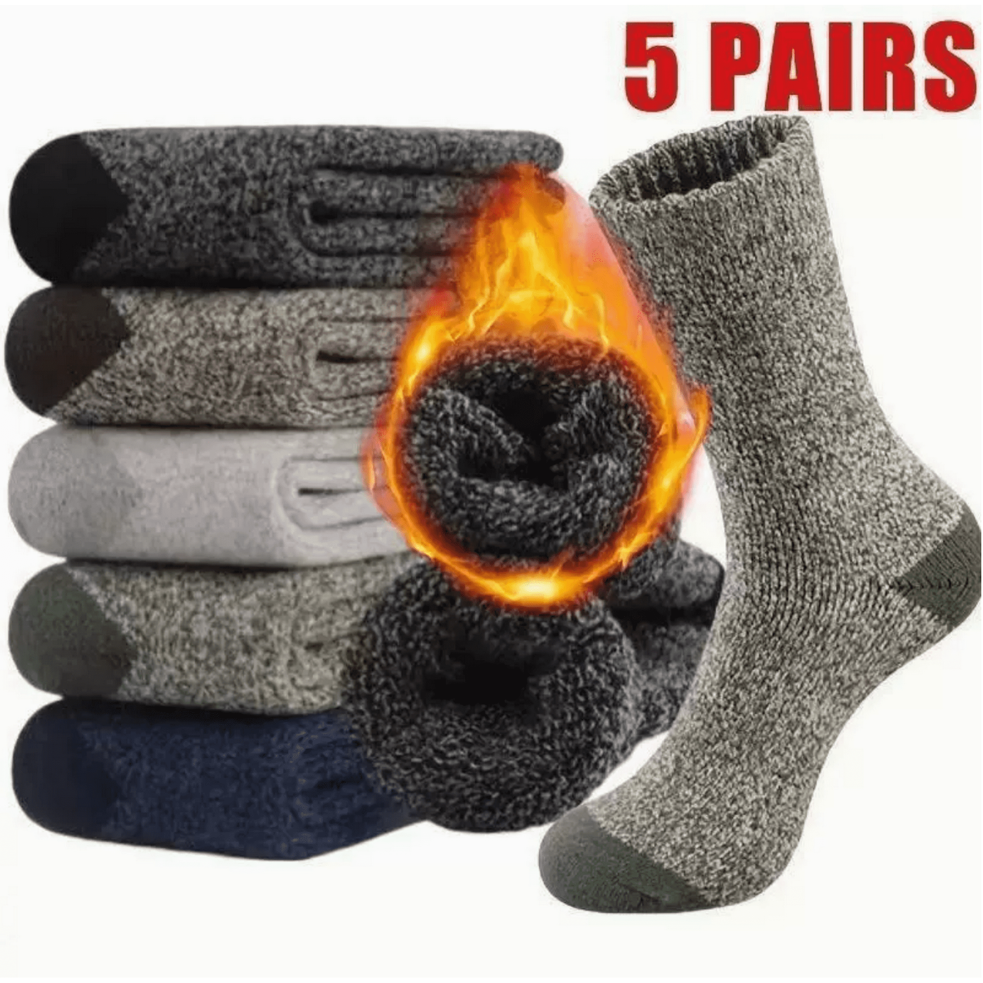 Click here for W829 5 Pairs Merino Wool Socks For Men  Thermal Wo... prices