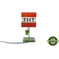 Minecraft Tnt Block 14 Inch Desk Lamp With 3d Creeper Puller Led Lamp