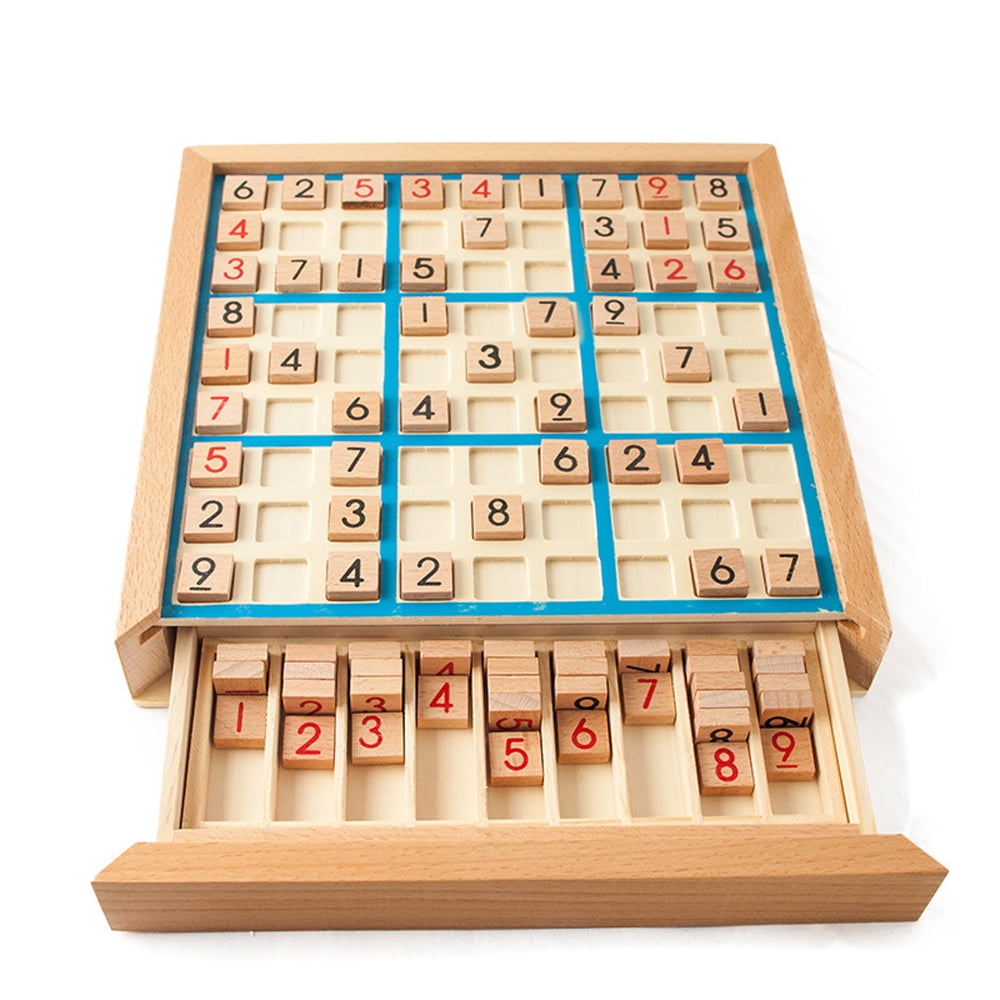 Click here for Tomshoo Wooden Sudoku Board With Drawer 81-Grid Ch... prices