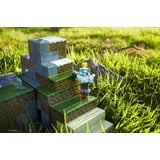 Minecraft Overworld Playset with 1 Action Figure & 10 Papercraft Blocks ...
