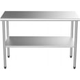 Ktaxon 48''x24'' Stainless Steel Prep & Table, Commercial Kitchen ...