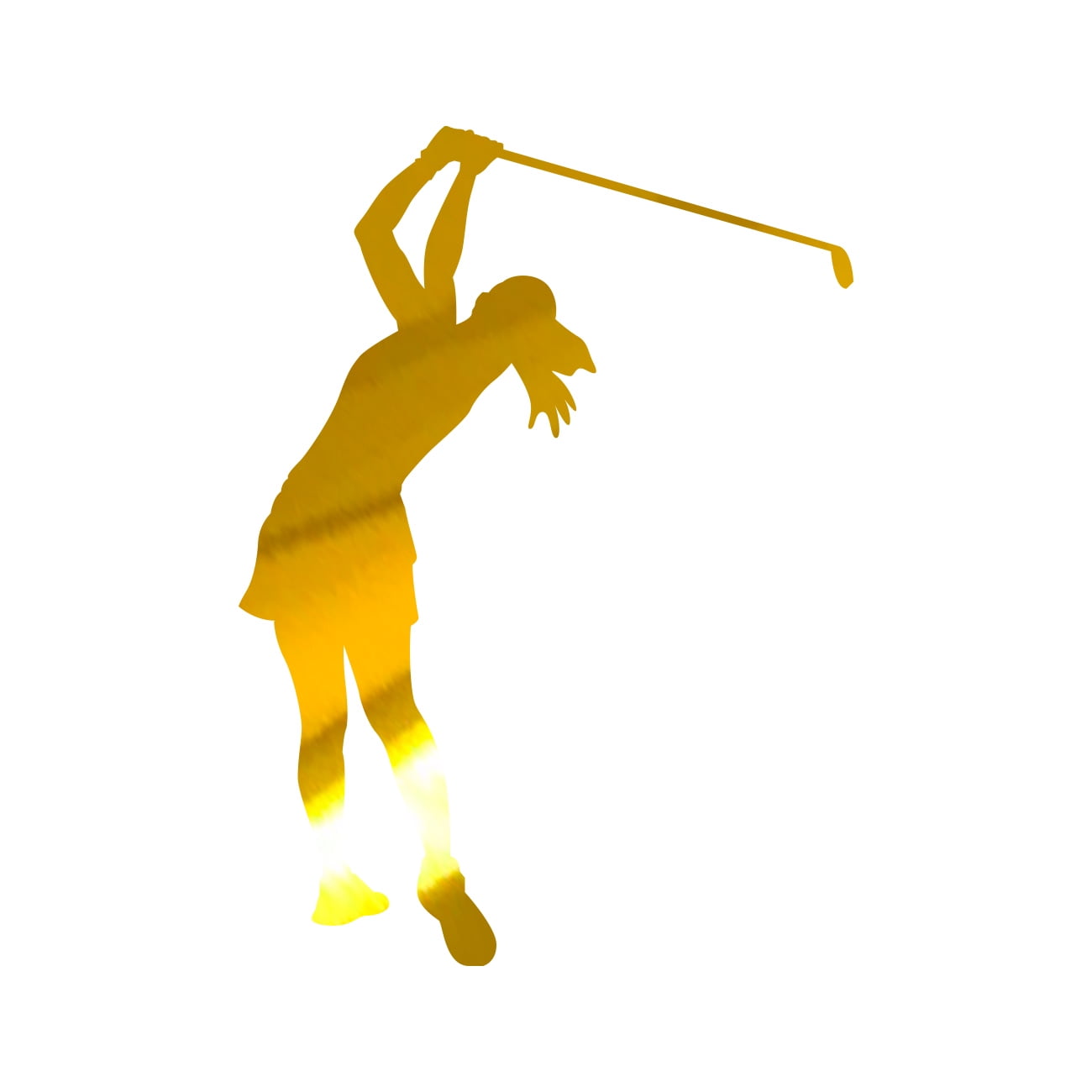 Female Golfer Sticker Decal Die Cut - Self Adhesive Vinyl ...
