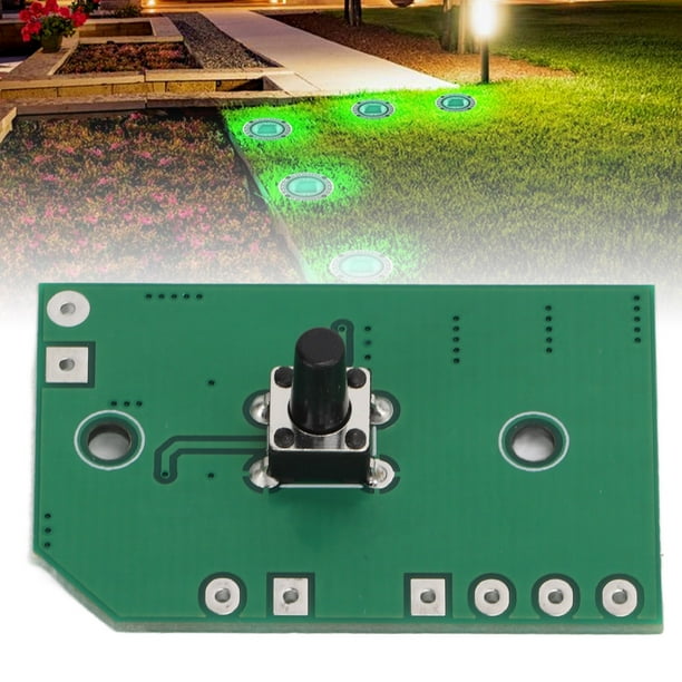 Solar Lamp Circuit Board, Overcharge Proof 2 Gears Button Switch Garden ...