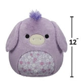 Squishmallows FuzzAMallow 12” Delzi the Purple Donkey - Ultra Soft ...