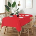 2 Pack Disposable Tablecloth Plastic 54 x 108 Inch, Red Rectangle Table ...