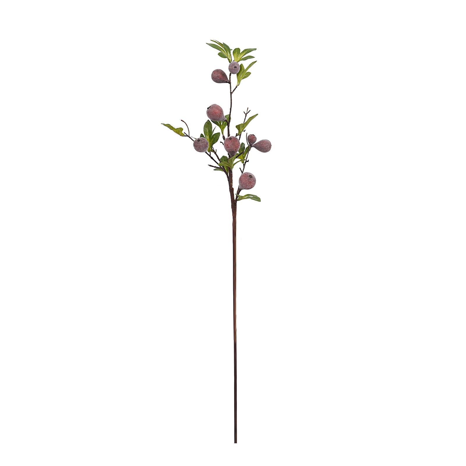 GadgetVLot Artificial Single Multi-Leaf Fig Fruit Branch Art Flower ...