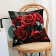 Bfogop Floral Throw Pillow Covers Pink Flower Blooming Romantic Rose ...
