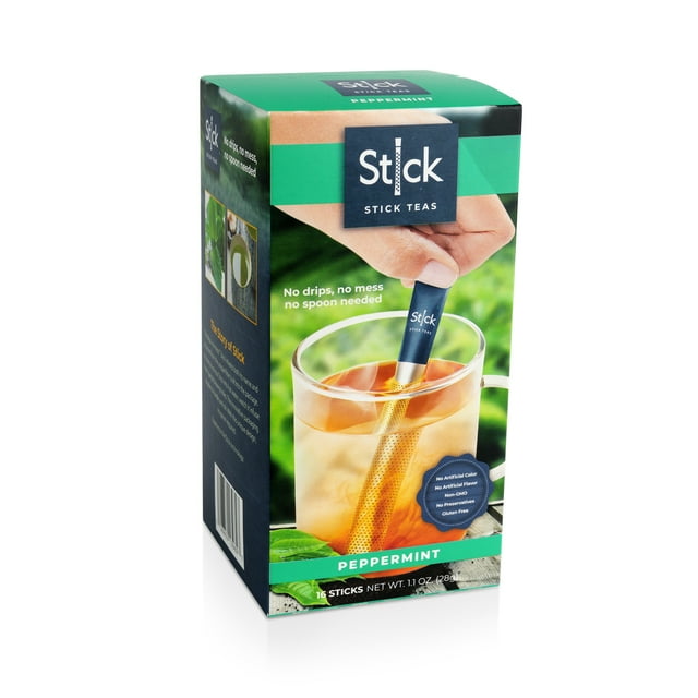 Stick Beverages Peppermint Tea - 96 Individual Tea Sticks – Decaf, - (6 ...