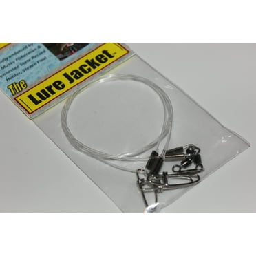 Mustad 45-Pound Wire Leader, Black, 6", 10 Pack - Walmart.com