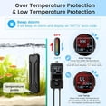 1000W Aquarium Heater, Upgraded Submersible Fish Tank Heater with Dual ...