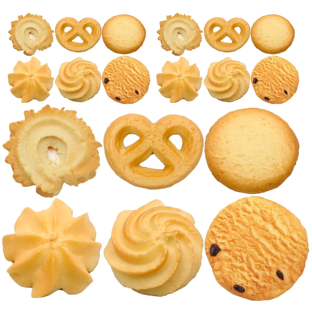 NUOLUX 18Pcs Fake Cookies Artificial Pastries Food Simulation Realistic ...