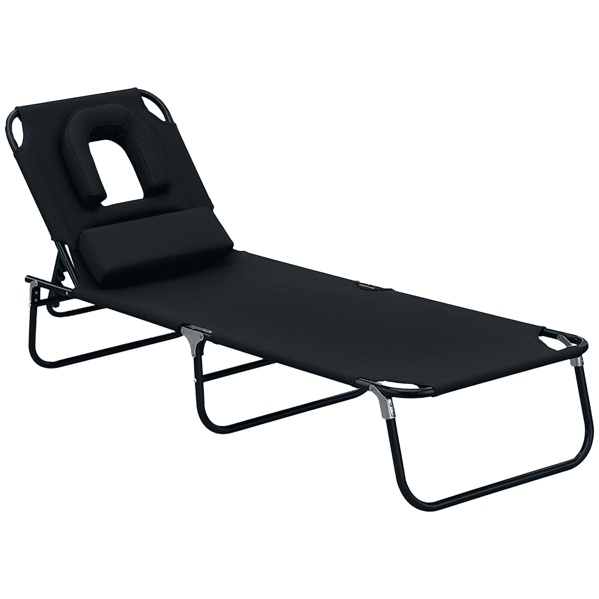 Click here for Outsunny Adjustable Garden Sun Lounger - Set Of 1... prices