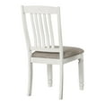 Furniture of America Lloya Solid Wood Indoor Side Chairs, Rustic White ...