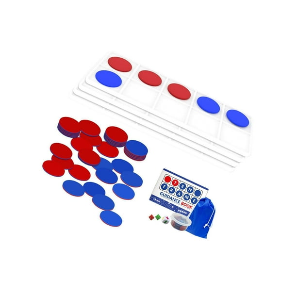 Magnetic Plastic Ten Frames Set Demonstration Addition for Early Math ...