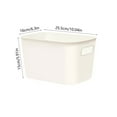 4 Pcs Plastic Storage Bins and Baskets 10" x 6.3" x 5.9" Multiple Color ...