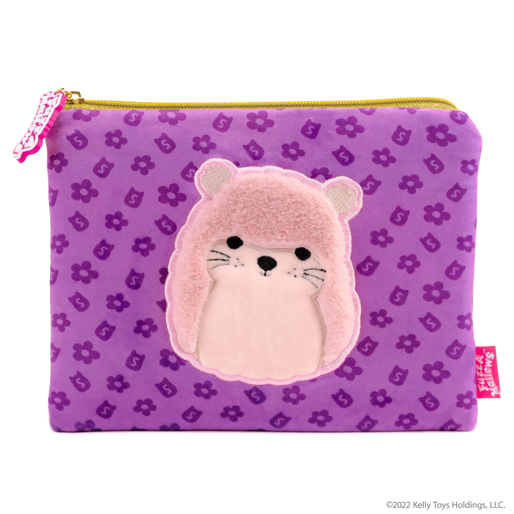 Squishmallows FuzzAMallows Anu the Otter Pencil Pouch, Includes Zipper ...